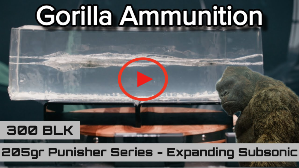 Gorilla Silverback, 300 BLK 205gr, Self Defense & Hunting Subsonic ...